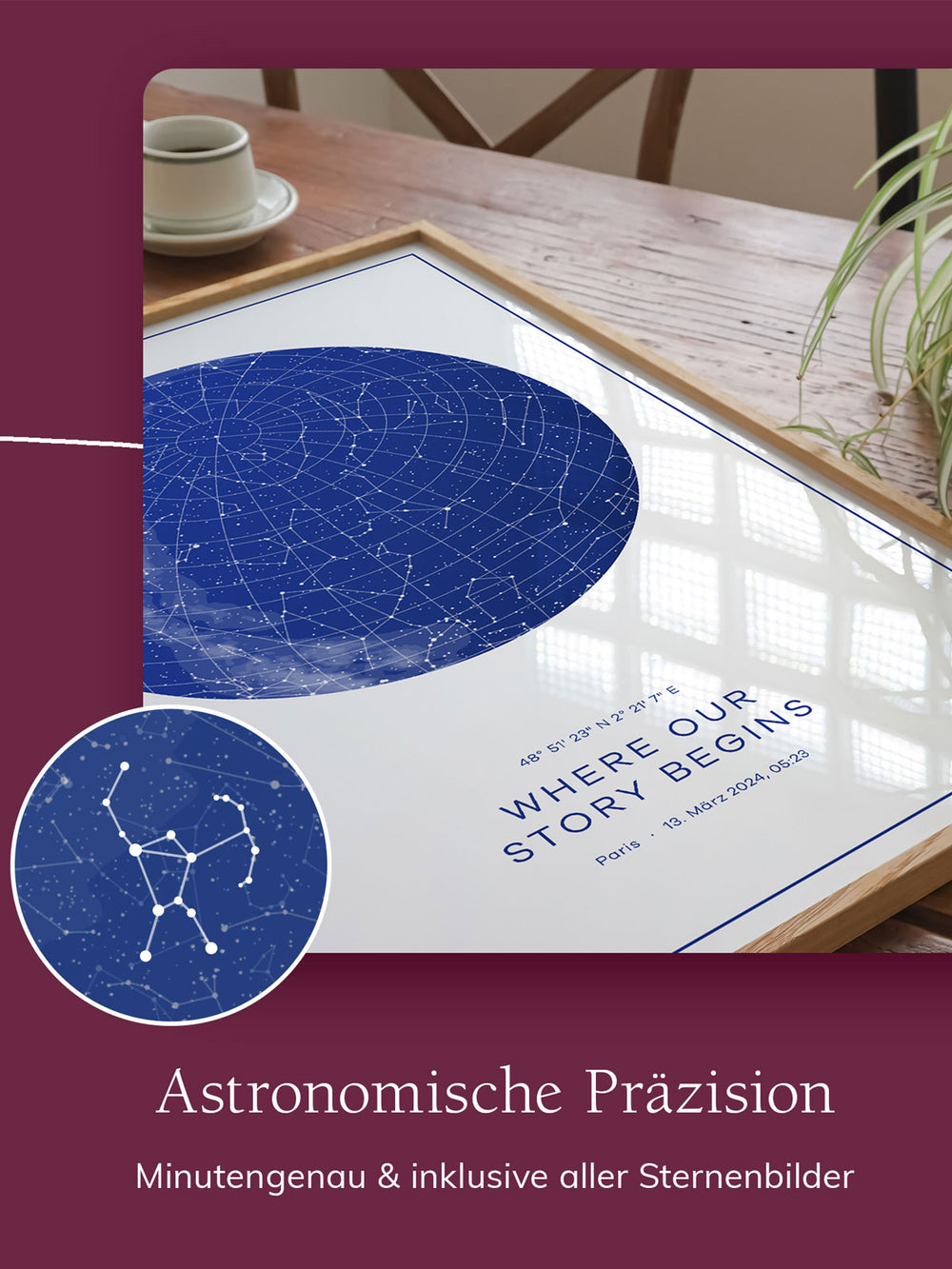 Personalisierte Sternenkarte | Dein Sternenhimmel als Poster