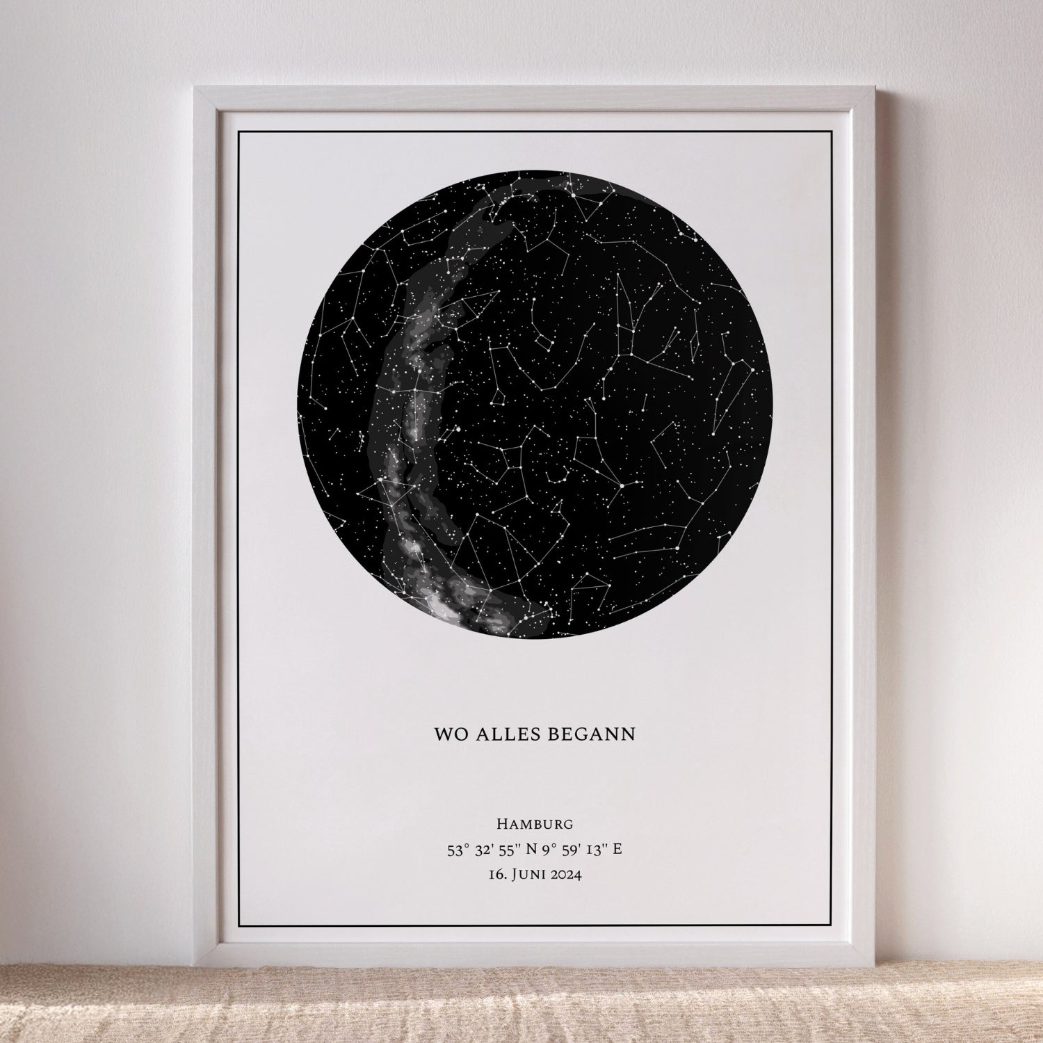 Personalisierte Sternenkarte | Dein Sternenhimmel als Poster